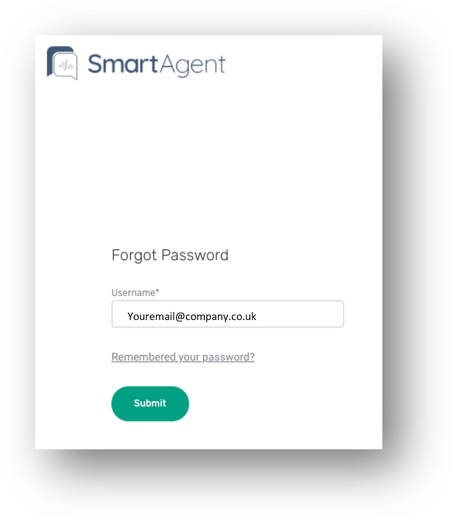 Logging in the first time | SmartAgent
